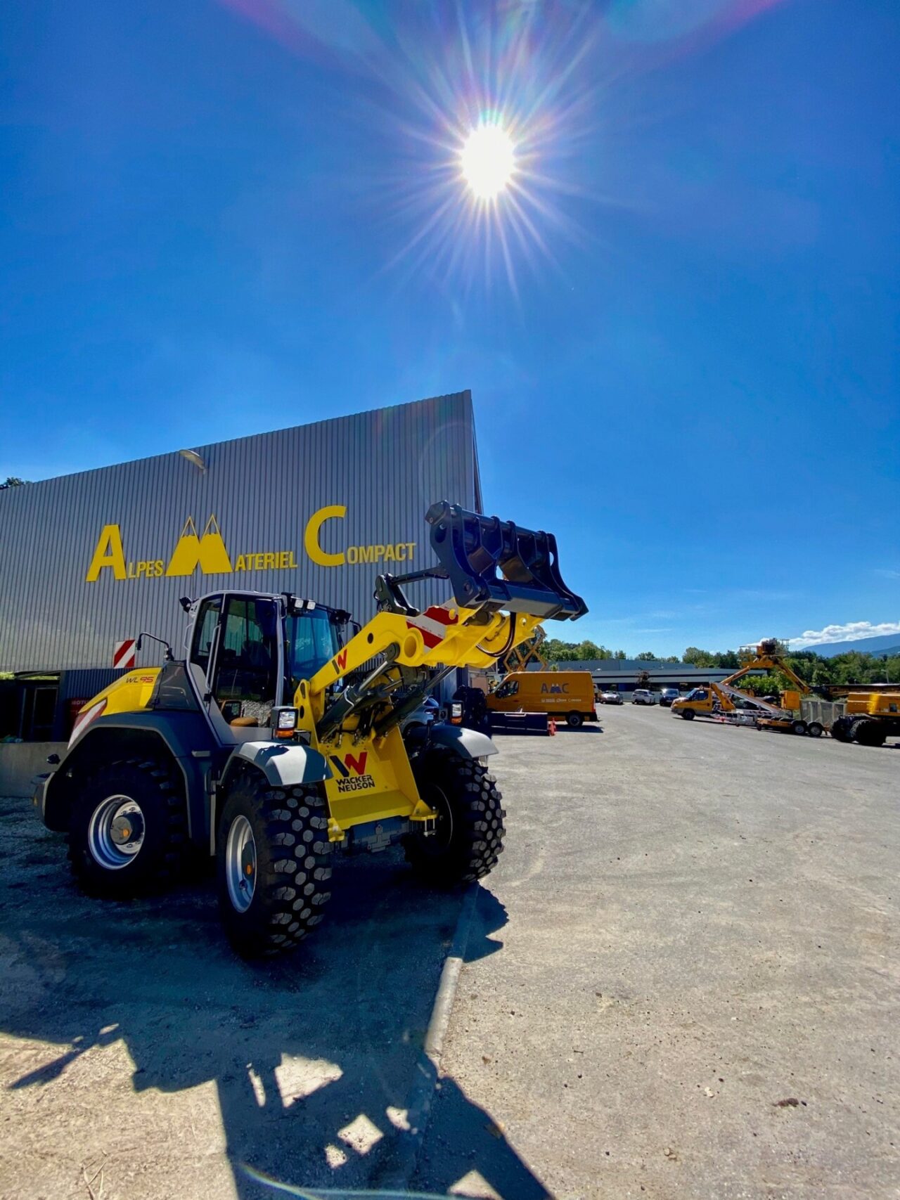 Réception d'une nouvelle chargeuse Wacker Neuson WL95